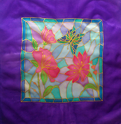 Gutta Printed Scarves - silkcraft.co.uk