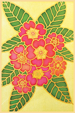 Primrose Design Card - silkcraft.co.uk